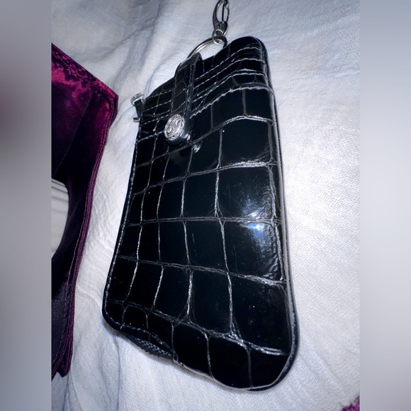 Brighton | Bags | Brighton Ccwallet Small Black Croc Patent Leather Bought New By Me | Poshmark
